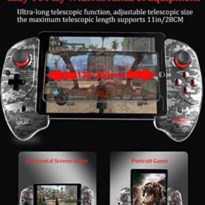 ipega-PG-9083A Wireless 5.0 Smart PUBG Mobile Game Controller Retractable Game Gamepad for iOS(iOS 11-13.3)/Android Mobile Smartphone Tablet, for Samsung Galaxy S22/S21+ /S20+5G/Note 20 Note 10/A53 5G