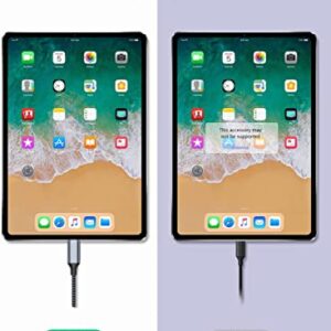 USB C to Lightning Audio Adapter Cable USB Type C Male to Lightning HiFi Audio Female Headphones Converter Fit with iPad Pro, iPad Air, MacBook, Galaxy S23 S22, Pixel 7 6 Pro (Not Support Charging)