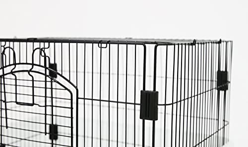 26" Rabbit Cage Carry with Pull Out Tray and Caster Size: L25 XW17 XH21 (Black)