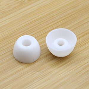 16pcs Silicone Anti-Slip Eartips Earhooks Replacement Wingtips Earhooks Kit Earphones Tips Cover Compatible with Samsung Galaxy Buds/Buds+ Headphone White