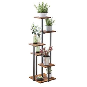 vondream 5 tier plant stand indoor, tiered plant stands for indoor plants multiple, corner flower stand for living room, multi-layer vintage design plant shelf