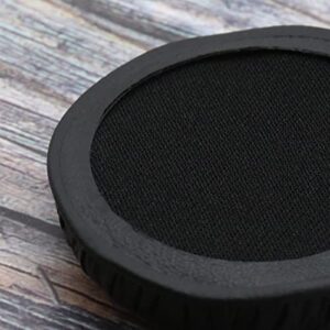 Pair of Ear Pads Leather Foam Replacement Ear Cushions Earmuff Repair Part Compatible with Sennheiser PC8 Headphone Black