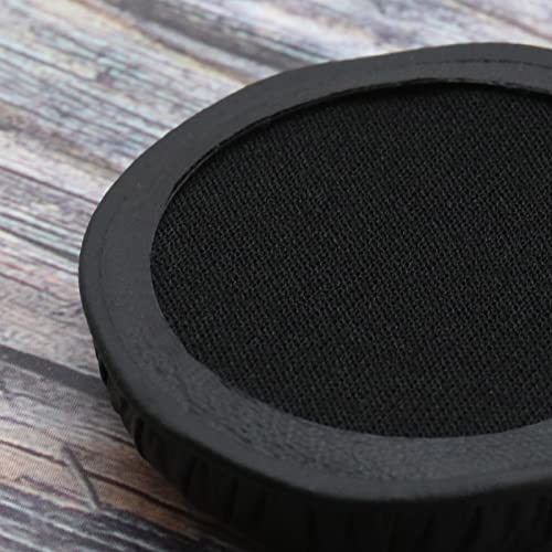 Pair of Ear Pads Leather Foam Replacement Ear Cushions Earmuff Repair Part Compatible with Sennheiser PC8 Headphone Black