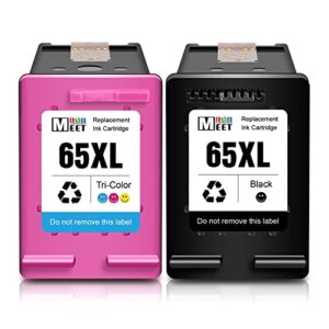 meetrgb remanufactured ink 65 xl 65xl ink cartridge replacement n9k04an for envy 5055 5052 5058 5010 deskjet 3755 2652 2655 3722 3723 3752 3758 3730 3720 2622 2655 2635 printer ink (1 full set)