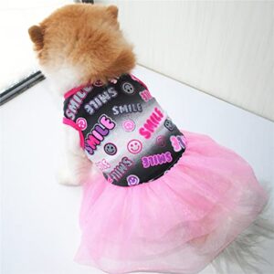 CMREAEC 2 Pieces Dog Dresses for Small Dogs Girl Cute Chihuahua XS Princess Dresses Puppy Yorkie Birthday Skirts Puppy Vest Dress Teacup Dog Summer Clothes Dog Holiday Outfit, XS