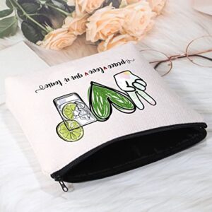 POFULL Gin Drinking Gift Gin Lover Gift Alcohol Drinker Gift Alcohol Lover Gift Drinking Lover Gift (peace love gin bag)