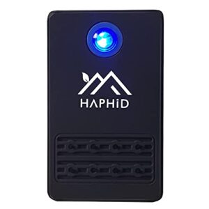 haphid ionizer air purifier/plug in air purifier with highest output - up to 40 million anions,filterless portable air purifier for home/office cleanse: bathroom odors,pets smell etc (1-pack,black)