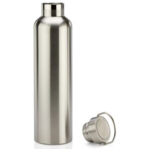 PARNOO Hot and Cold Thermos Bottle with handle 32oz, Triple Wall Vacuum Insulated Stainless Steel, 12 inch x 3.1/4 inch