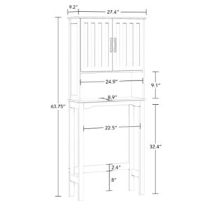 RiverRidge Monroe Bathroom Over-The-Toilet Spacesaver, White