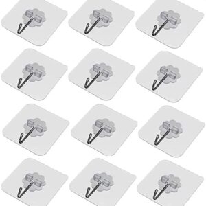 wall hooks, transparent wall hooks, 15pcs