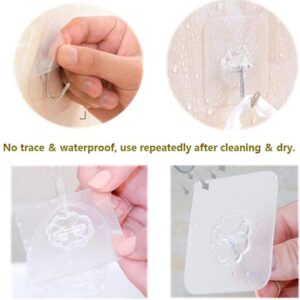 Wall Hooks, Transparent Wall Hooks, 15PCS