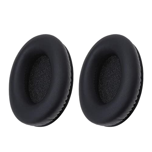 1 Pair Ear Pads Compatible with JVC HA-S600 Headsets Protein Leather Foam Replacement Comfort Replacement Ear Cushions Black