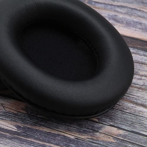 1 Pair Ear Pads Compatible with JVC HA-S600 Headsets Protein Leather Foam Replacement Comfort Replacement Ear Cushions Black