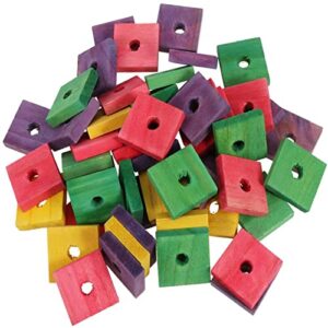 binaryabc wooden blocks bird chewing toy,bird bite toys,bird parrot wood blocks toys,20pcs(mixed color)