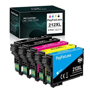 PayForLess 212XL for 212XL T212XL 212 XL for Expression Home XP-4100 Epson XP-4105 Workforce WF-2830 WF-2850 Printer