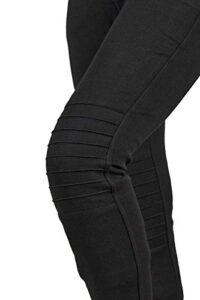 great bikers gear - motorcycle leggings ladies protective women short leg black