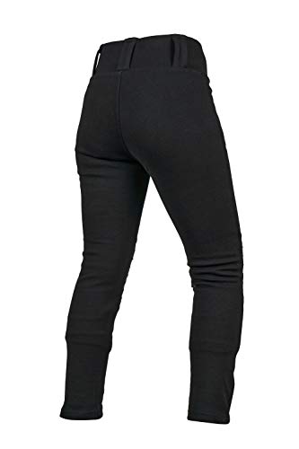 GREAT BIKERS GEAR - Motorcycle Leggings Ladies Protective Women Short Leg Black