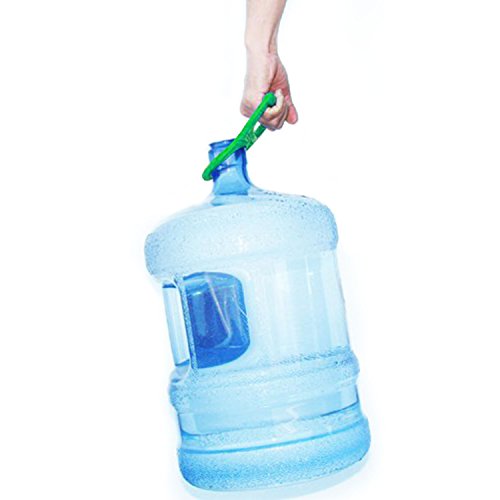 TERA PUMP - [ 1PK Water Handle Carrier With Ergonomic Advanced Design to Easily and Comfortably Lift Or Carry 2-6 Gallons Liquid Bottles or Containers (this item does not include the glass)