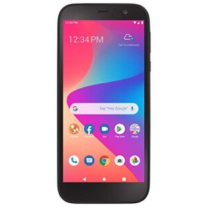 total wireless blu view 2 (2022) 4g lte prepaid smartphone (locked) - black - 32gb - sim card included - cdma