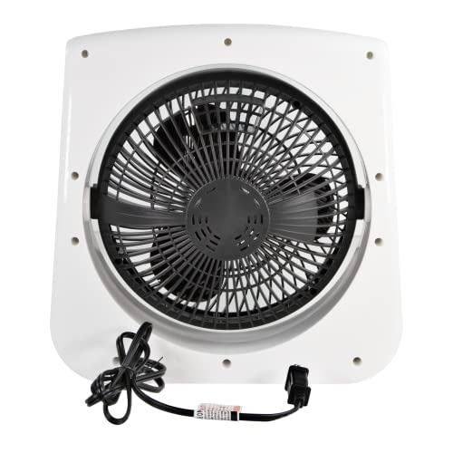 Comfort Zone CZ111WT 10" 3-Speed Turbo Table/Desk Fan with 180-Degree Adjustable Head, Adjustable Tilt, Perfect for Any Room, White