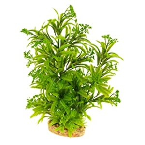 CNZ Aquarium Decor Fish Tank Decoration Ornament Artificial Plastic Plant Green, 11.8-inch