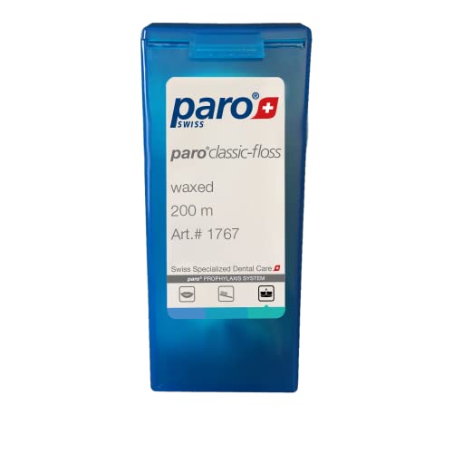 Paro Classic-Floss Dental Floss, Waxed, 200m Dispenser