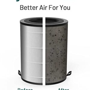 Jafända Air Purifier JF100 Replacement Filter, True HEPA & Activated Carbon Filters Set