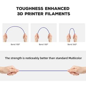 FLASHFORGE 3D Printer Filament Color Changeable PLA Filament 1.75mm, Different Color by Light, Perfectly Hide The Layer Line, 1kg (2.2lbs) Spool-Dimensional Accuracy +/- 0.02mm (Burnt Titanium, PLA)