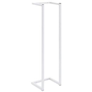 vidaxl towel rack white 9.8"x7.9"x37.4" steel