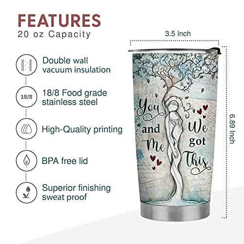 Vprintes Valentines Day Gifts for Her Him - Gifts for Wife Husband, Anniversary Birthday Gifts for Girfriend Boyfriend, Wife Christmas Gift Ideas - I Choose You 20oz Tumbler