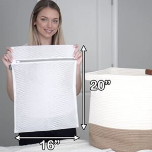 Mesh Laundry Bags - Honeycomb Mesh Wash Bag for Delicates, Underwear, Lingerie, Bra, Pantyhose, Socks (Assorted)