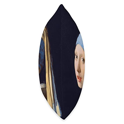 Twisted City Art Johannes Vermeer-for Artists-Girl with a Pearl Earring Throw Pillow, 16x16, Multicolor