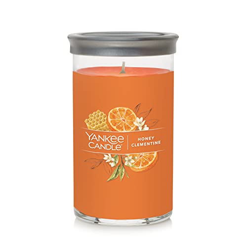 Yankee Candle Honey Clementine Signature Medium Pillar Candle, 14.25oz