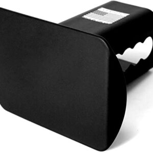 Blank Metal Hitch Cover (Fits 2" Receiver, Black 3"x4")