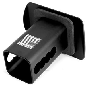 Blank Metal Hitch Cover (Fits 2" Receiver, Black 3"x4")