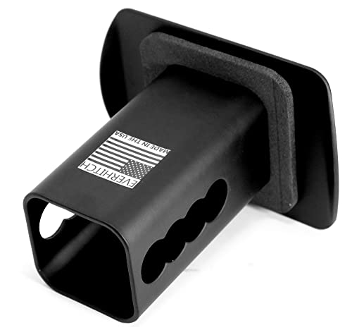 Blank Metal Hitch Cover (Fits 2" Receiver, Black 3"x4")