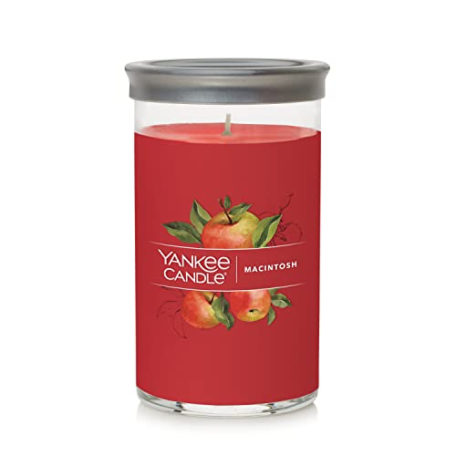 Yankee Candle Macintosh Signature Medium Pillar Candle, 14.25oz