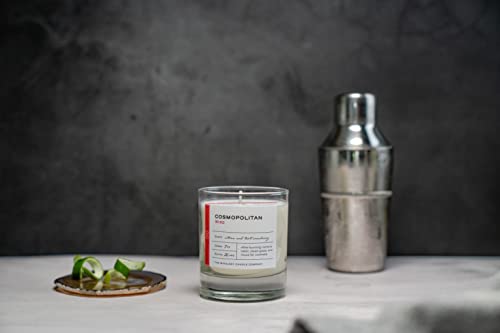 Wixology Cocktail Inspired Soy Candle - Reusable Rocks Glass - Made in Kentucky - 7 oz (Cosmopolitan)