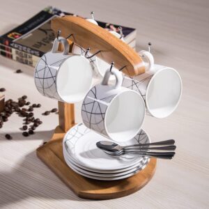 JIAGUTRAD Mug Rack Mug Drain Rack Cup Holder Rack Mug Tree Mug Storage Rack Coffee Mug Rack Mug Holder Stand for Kitchen for Table