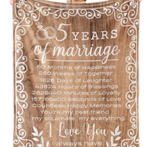 InnoBeta 5th Marriage Gifts, 5 Year, Valentine's Day Gifts 5th Wedding Anniversary Blanket for Her, Him, Wife, Husband (50"x65")