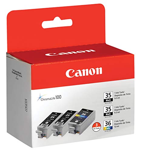 Canon LK-72 Battery Pack, Compatibile to The TR150 Mobile Printer & PGI-35/CLI-36 2 Black and 1 Color Value Pack Compatible to iP100, iP110