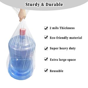 Extra Large Clear Plastic Storage Bags,5Pieces 40x60 Inches Big Giant Jumbo Huge Plastic Storage Bags for Luggage, Suitcase,Furniture,5 Ribbons Included