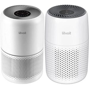 levoit air purifier, core 300, white & air purifiers for bedroom home, hepa freshener filter small room cleaner with fragrance sponge, white