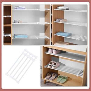 Cabilock Cabinet Shelf Metal Shelving Expandable Closet Tension Shelf Rod Organizer for Bathroom Kitchen Cupboard Wardrobe Bookshelf Storage Rack 50-80cm Cabinet Shelf Metal Shelving