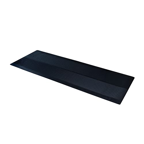 ClimaTex Indoor/Outdoor Rubber Runner Mat, Door Mat for Floor Protection, 27" x 8', Black (9A-110-27C-8)