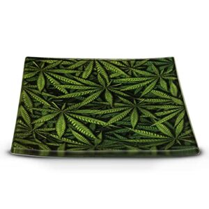 Tempered Glass Rolling Tray - Vibrant Design & Color - 6.25'' x 4.75''