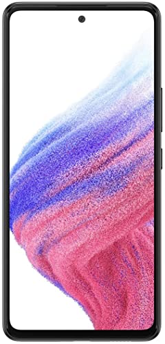 Samsung Galaxy A53 5G A Series Cell Phone, Factory Unlocked Android Smartphone, 128GB, 6.5” FHD Super AMOLED Screen, Long Battery Life, US Version, Black (Renewed)