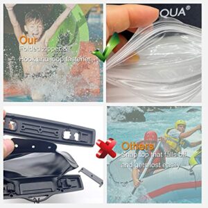 YUMQUA Large Waterproof Phone Pouch 2 Pack, IPX8 Waterproof Cell Phone Case Dry Bag Compatible with iPhone 14 13 12 11 Pro Max/8 Plus Galaxy S23 Ultra S22 S20+ Pixel 4 XL Up to 7.5", Black