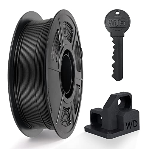 3D Printer Filament, IEMAI PETG Filament 1.75mm, PETG Filament Filled 20% Carbon Fiber, 3D Printing Filament 1kg Spool Matte Black