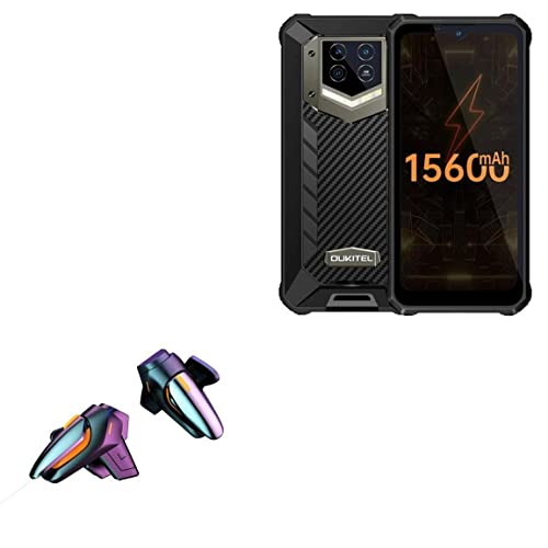 BoxWave Gaming Gear Compatible with Oukitel WP15 (Gaming Gear by BoxWave) - Touchscreen QuickTrigger, Trigger Buttons Quick Gaming Mobile FPS for Oukitel WP15 - Jet Black